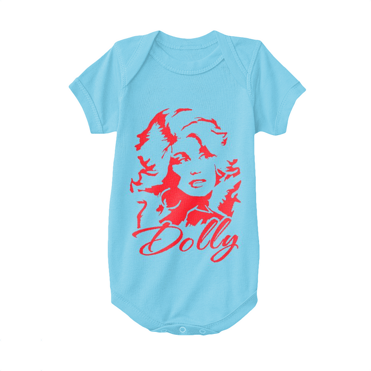 Dolly Looked Away Casual, Dolly Parton Baby Onesie