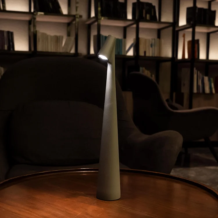 Elegant Slim Conical Stem Table Lamp - Portable & Dimmable LED ...
