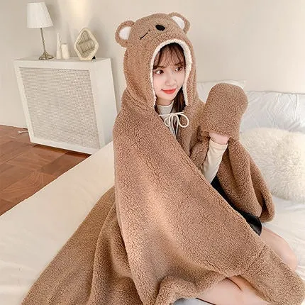 Kawaii Animal Bunny Fleece Cape ME66