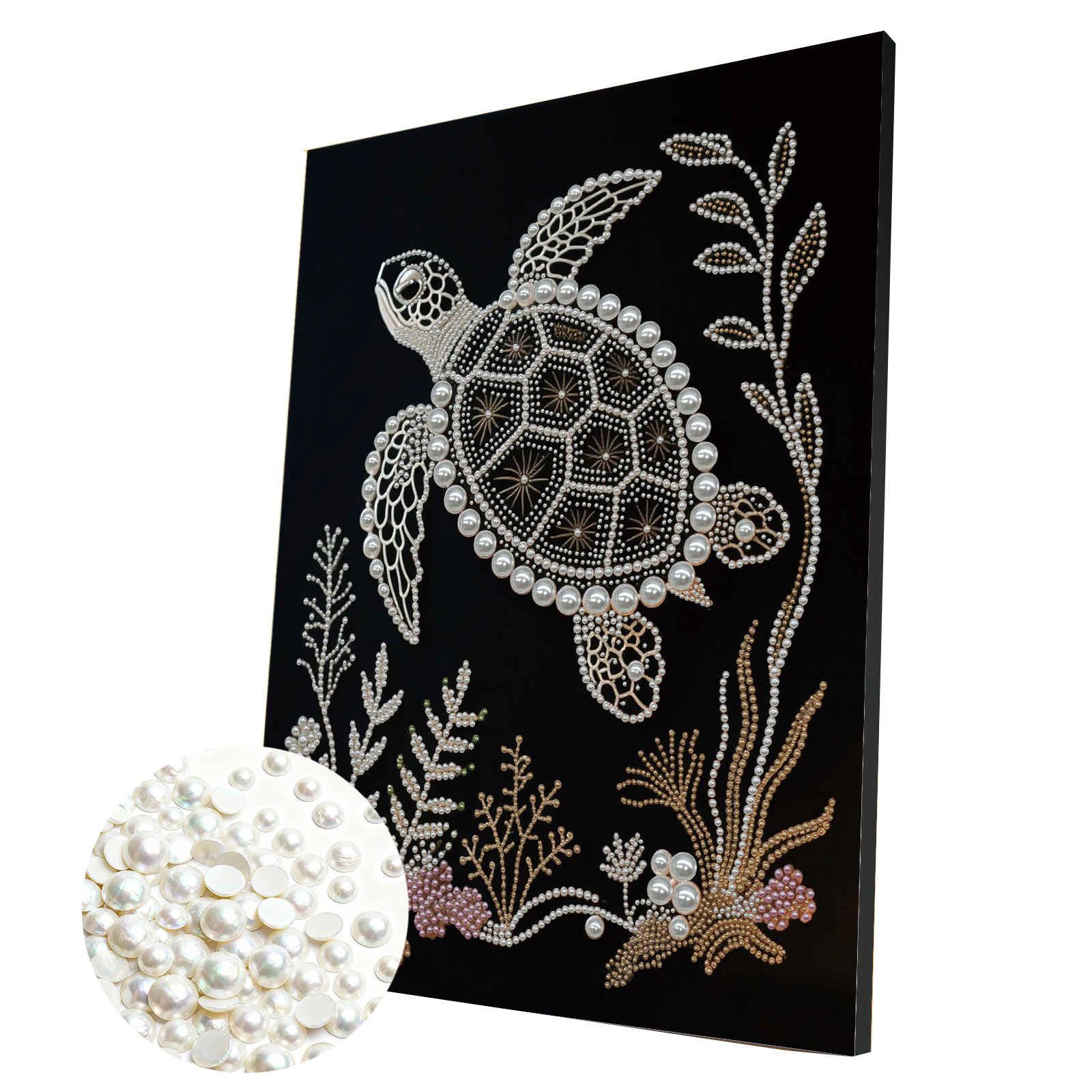 Sea Turtle Pearl DIY Diamond Art Kits with Frame 30x40cm for Adults ...