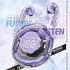 Amgras Future Ⅷ Ultra Transparent Earphone Bluetooth Earbud Gaming LED ...