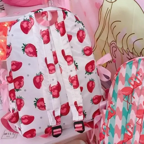 Kawaii Sweet Strawberry Backpack SP1812346