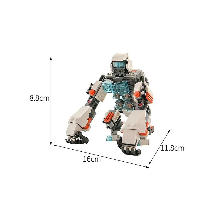 MOC Monkey Mech Robot Transformation Model Deformed Car Animal White ...