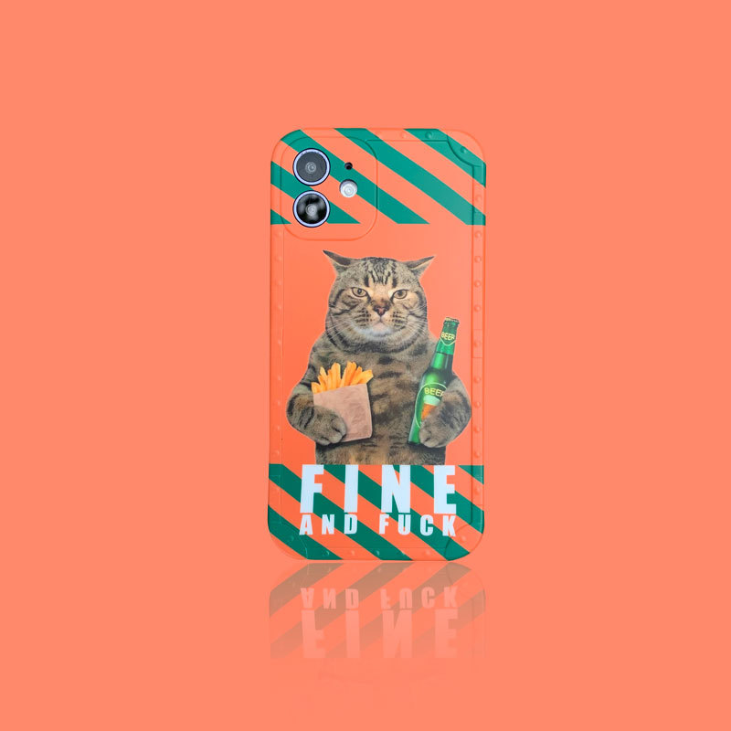 Fat House Cat Spoof Phone Case
