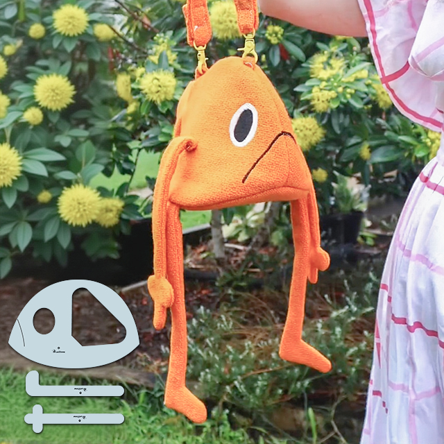 Poisson Steve Fish Bag Sewing Template - With Instructions