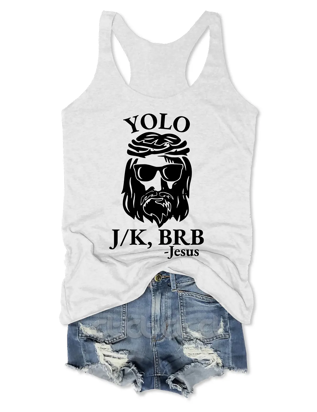Yolo Brb J/K Jesus Tank