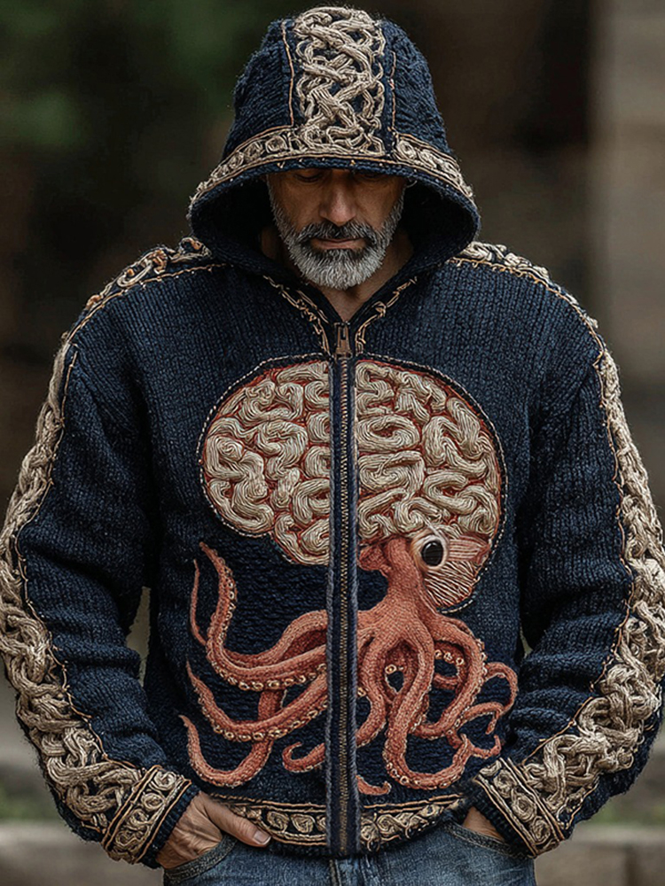 Halloween Cthulhu Octopus Human Brain Anatomy Inspired Celtic Knot ...