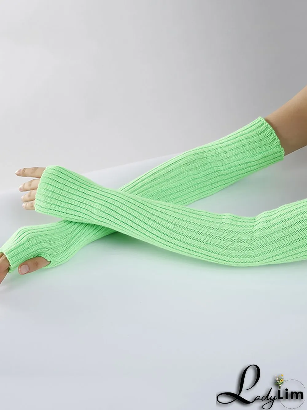 Original 9 Colors Striped Knitted Sleevelet - Ladylim