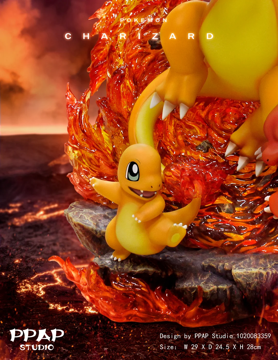 Evolution of Charizard Family - Pokemon Resin Statue - PPAP Studios [In ...