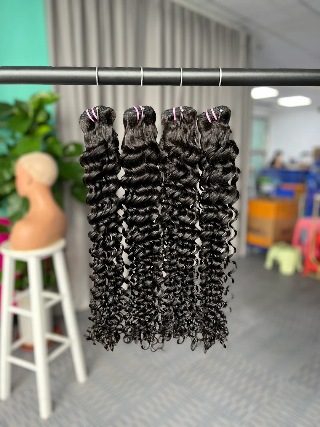 12A Deep Wave Top Virgin Hair Bundle Deals 3 Bundles 100% Human Hair ...