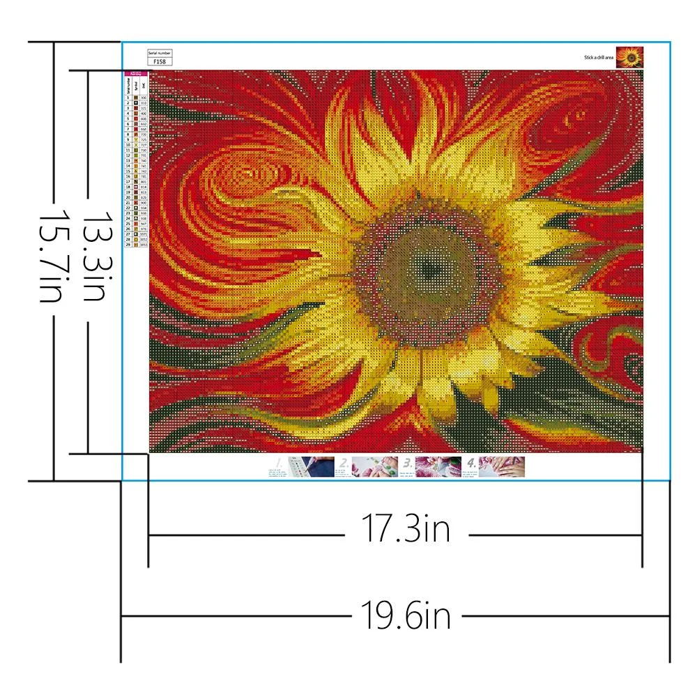 Sunflower | Full Square Diamond Painting Kits