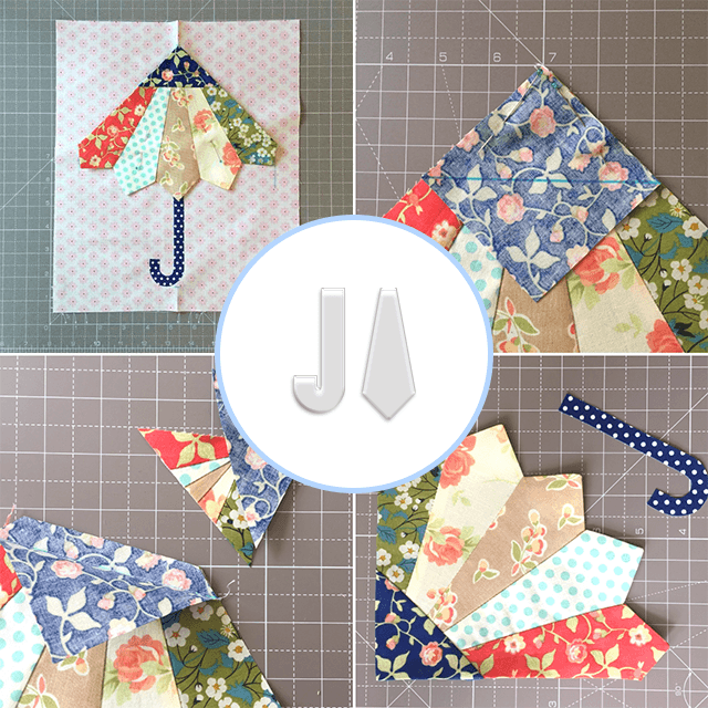Umbrella Quilt Template Set - 2PCS (A+B) With Instructions