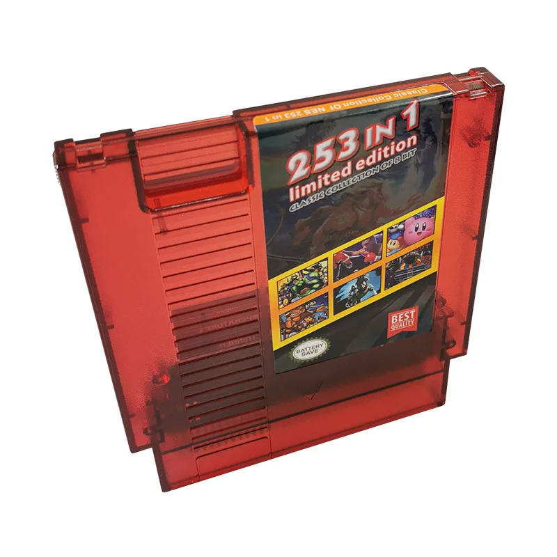 8 Bit Game Card - Super 253 in 1 Collection NES Cartridge Multicart for ...