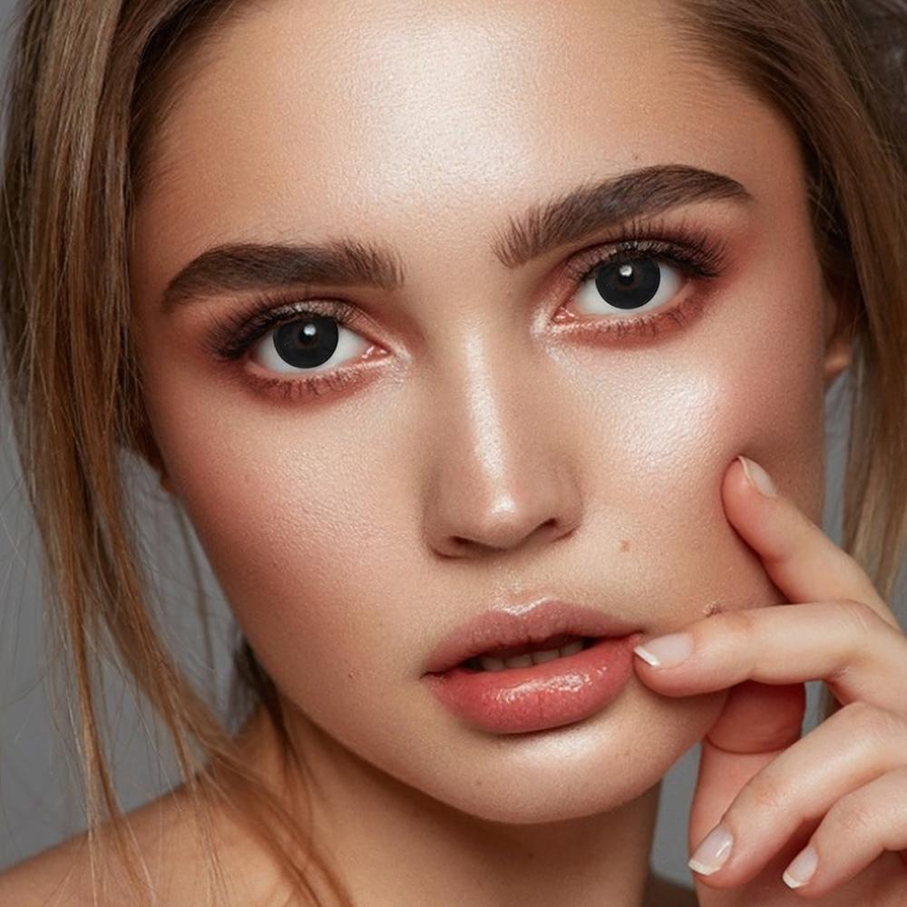 Glass Ball BLACK Colored Contact Lenses