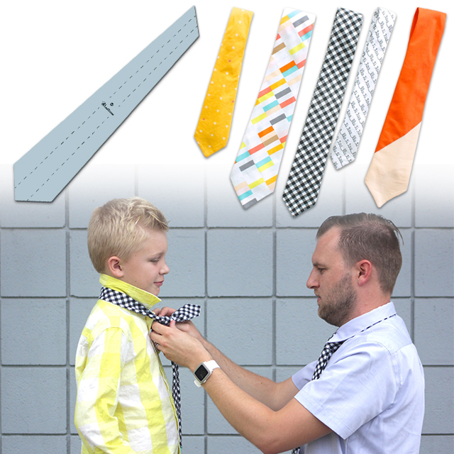 Easy Sewing Tie Template - Instructions Included
