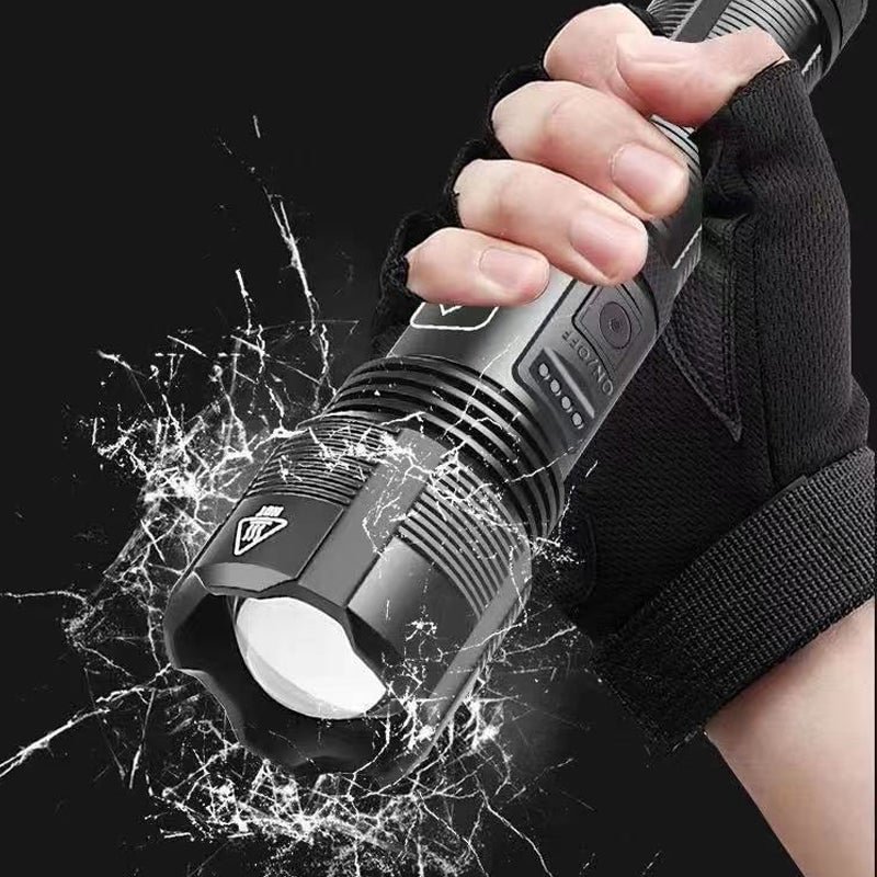 Waterproof Usb Rechargeable Glare Flashlight