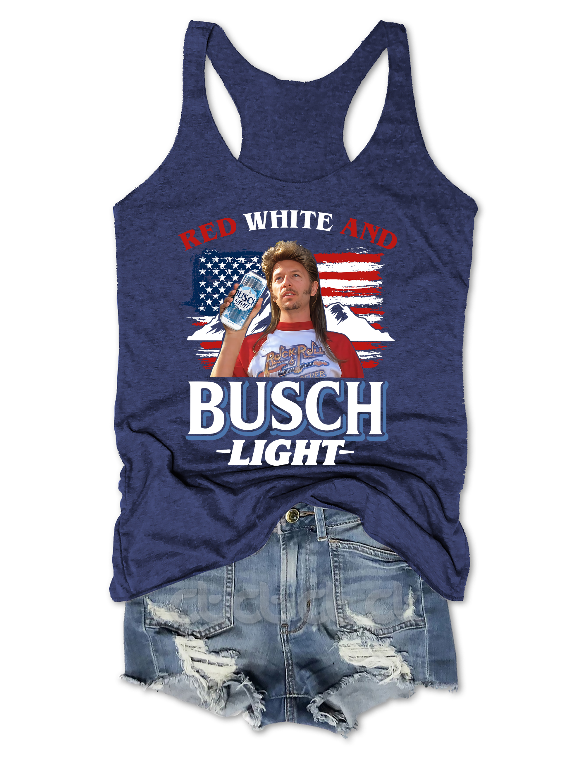 Red White And Busch Light Tank