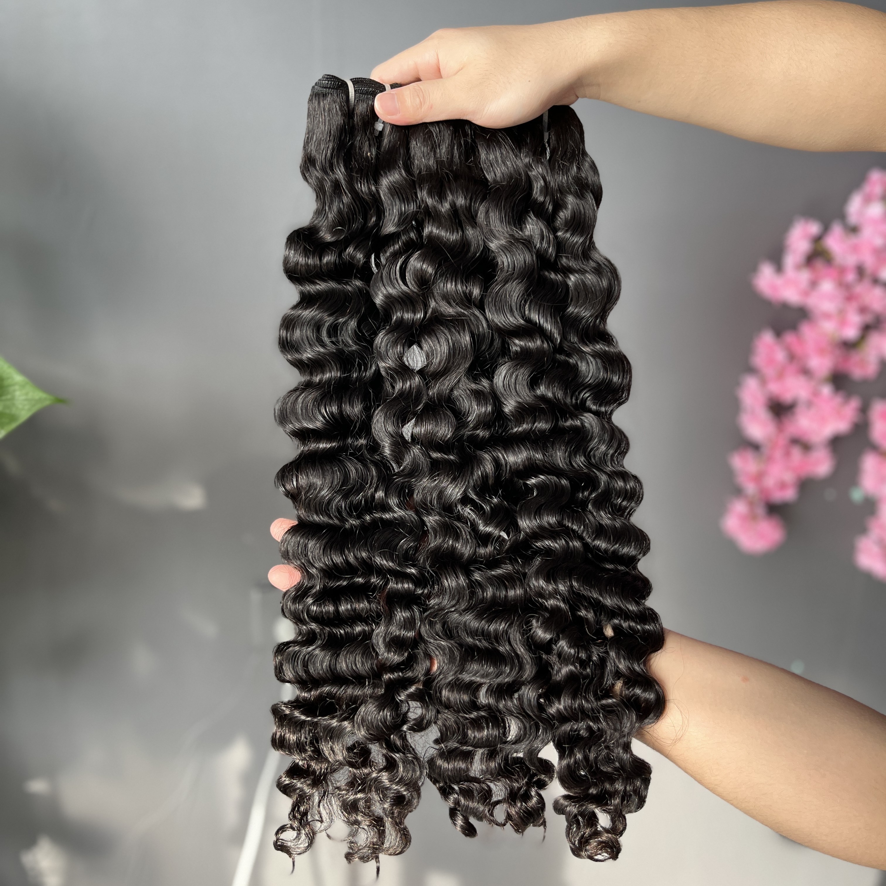 Premium Burmese Curly Hair Bundles 3 Bundles 100% Human Hair Weave