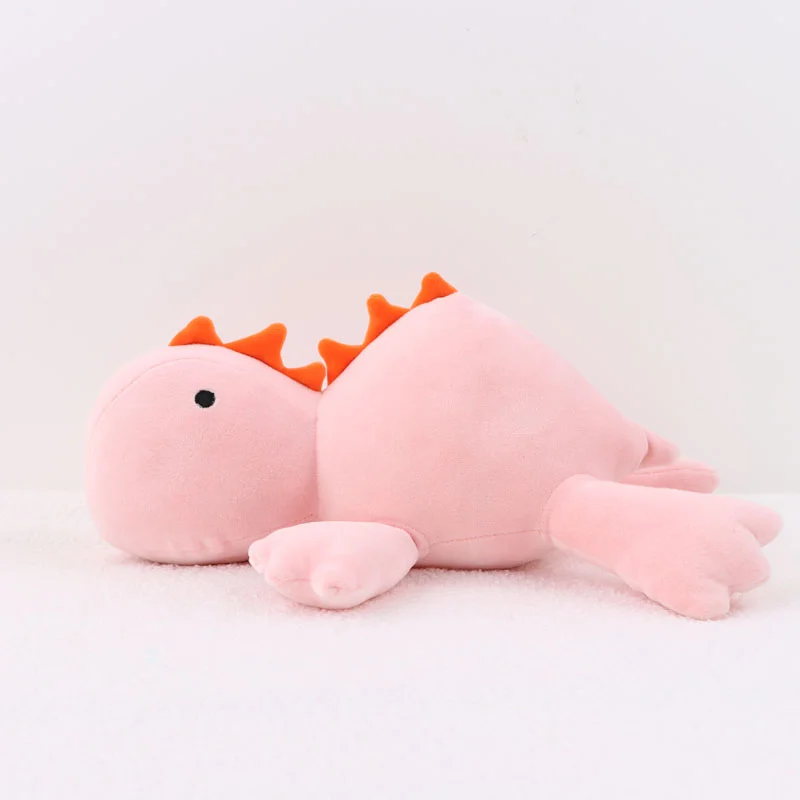 Pink Dino Weighted Plush Doll
