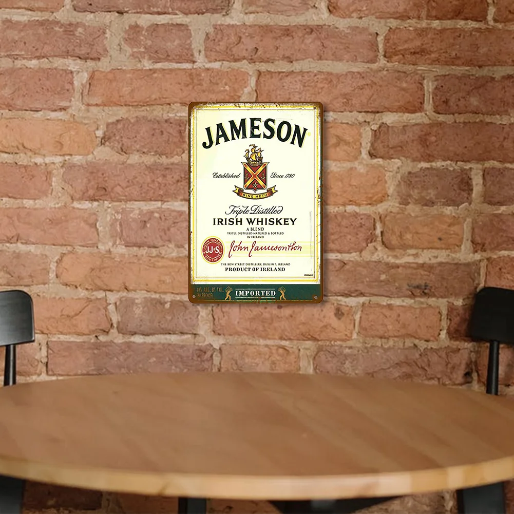 Jameson Irish Whiskey - Vintage Metal Signs(8*12Inch/12*16Inch)