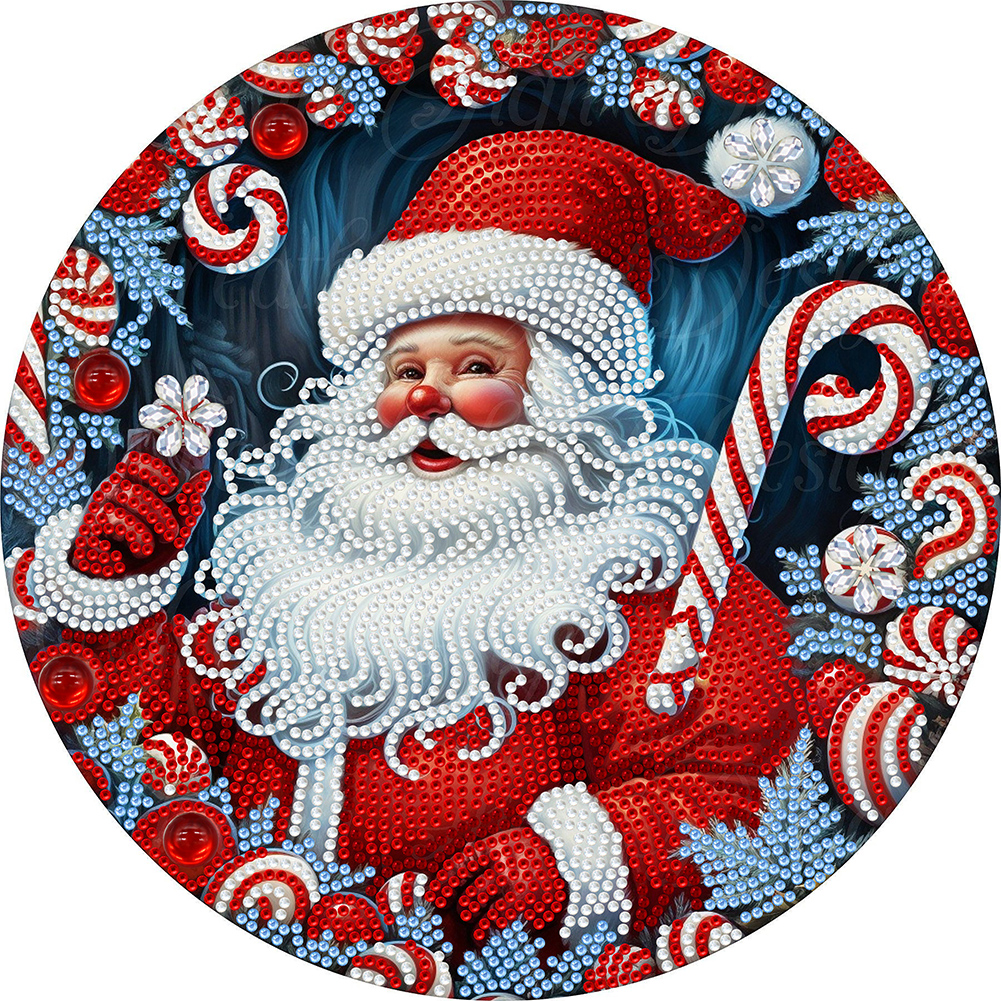 Partial Drills Special-shaped Drill Diamond Painting -Santa Claus - 30*30cm