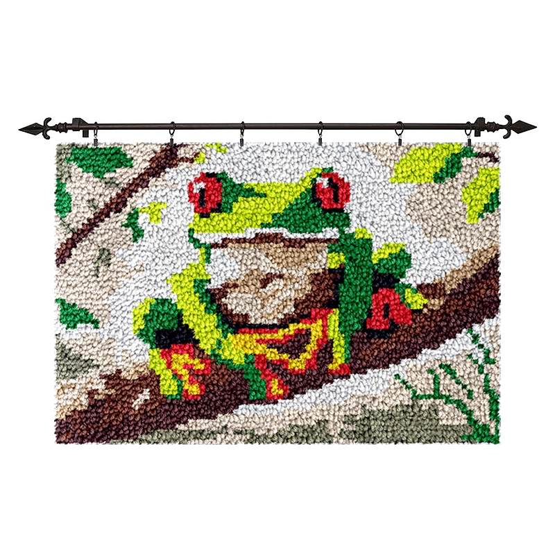 Frog Latch Hook Rug Kit