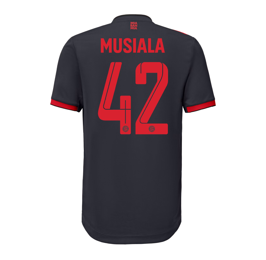 Bayern Munich Jamal Musiala 42 Third Shirt 2022/23