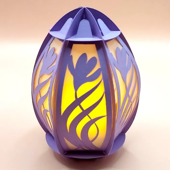 DIY Quick 3D Easter Egg Template - With Instructions