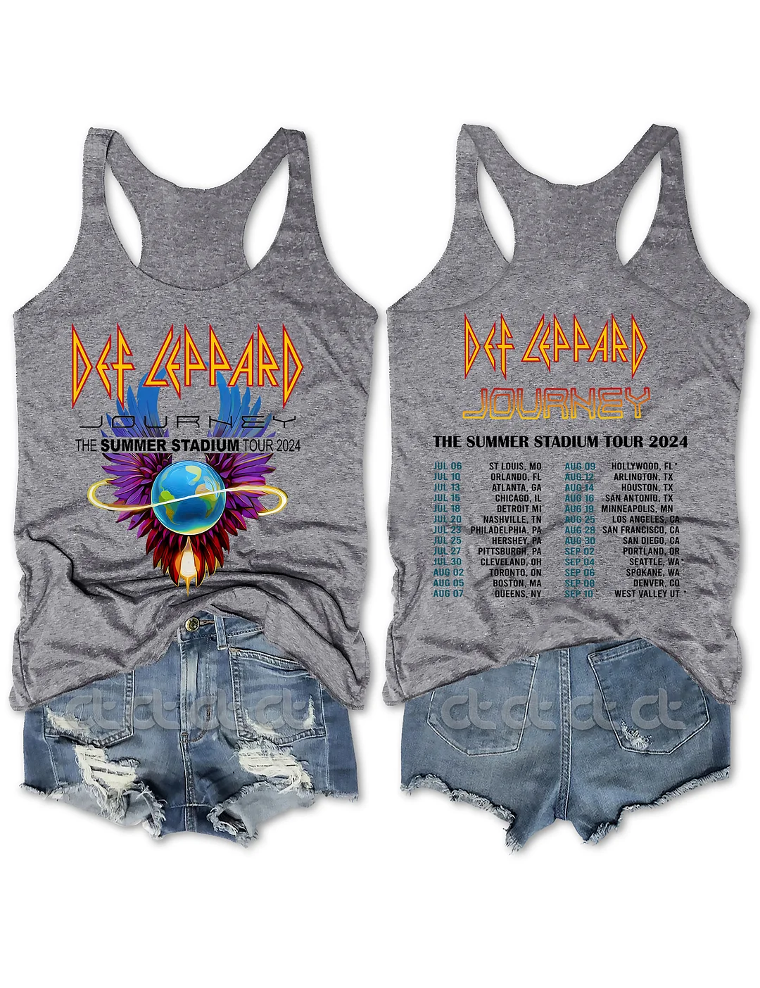 2024 Def Leppard And Journey Summer Stadium Tour Tank