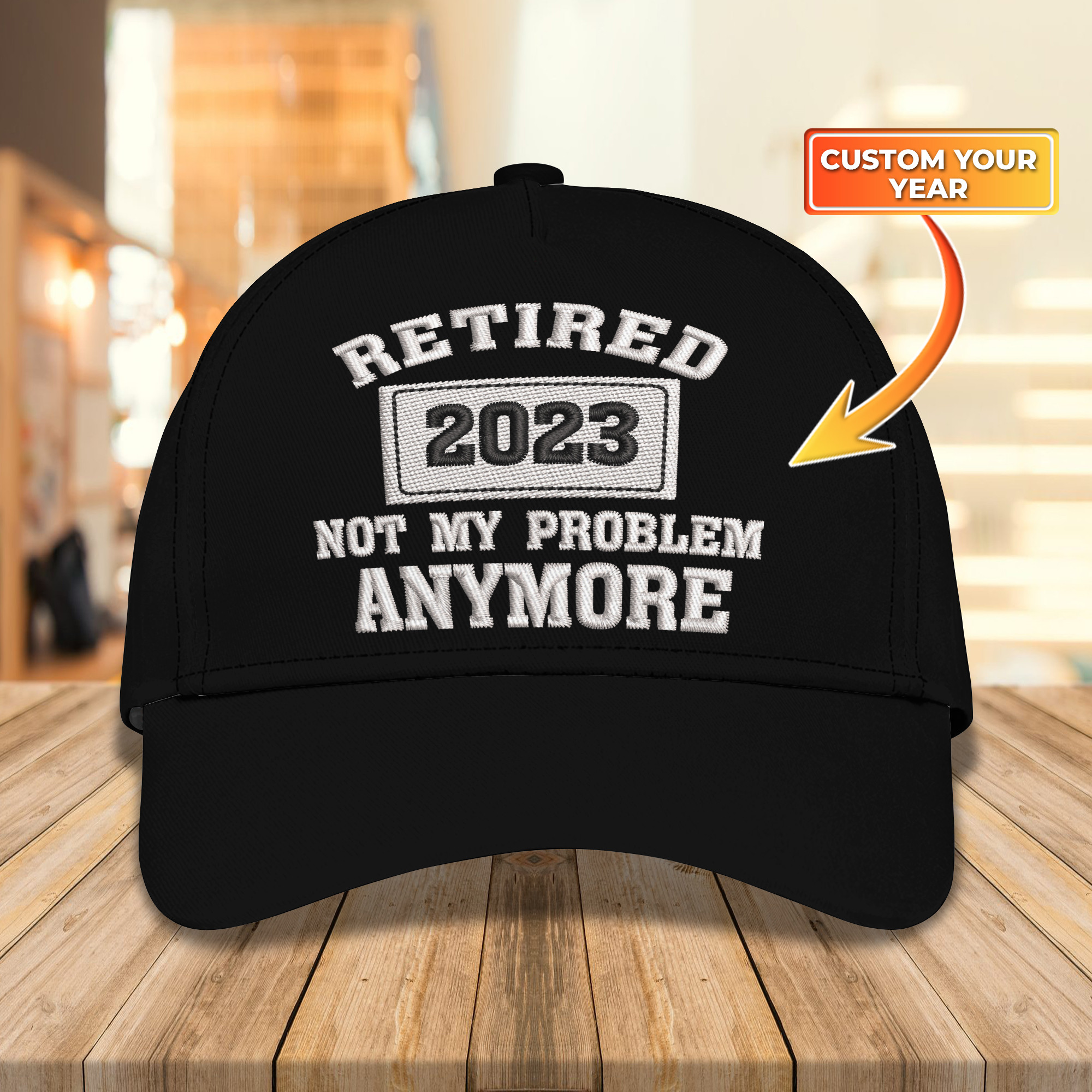 Retired Customized Embroidery Cap For Retired