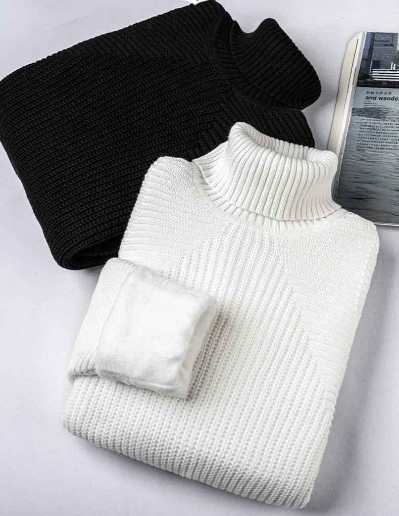 New 100% Cotton Turtleneck Sweater