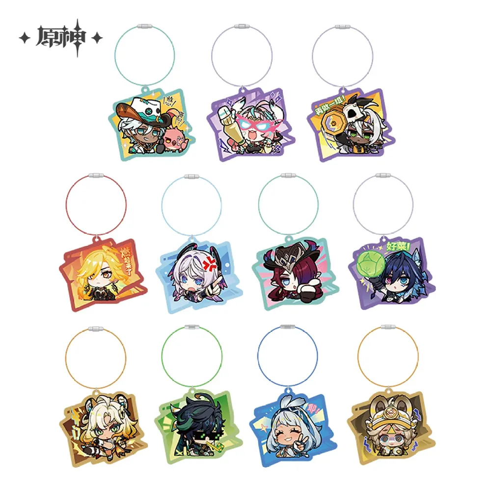 Chibi Natlan Character Expression Keychain [Official Merchandise]