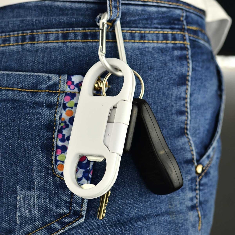Portable Multifunction Keychain with Lightning Cable, Bottle Opener ...