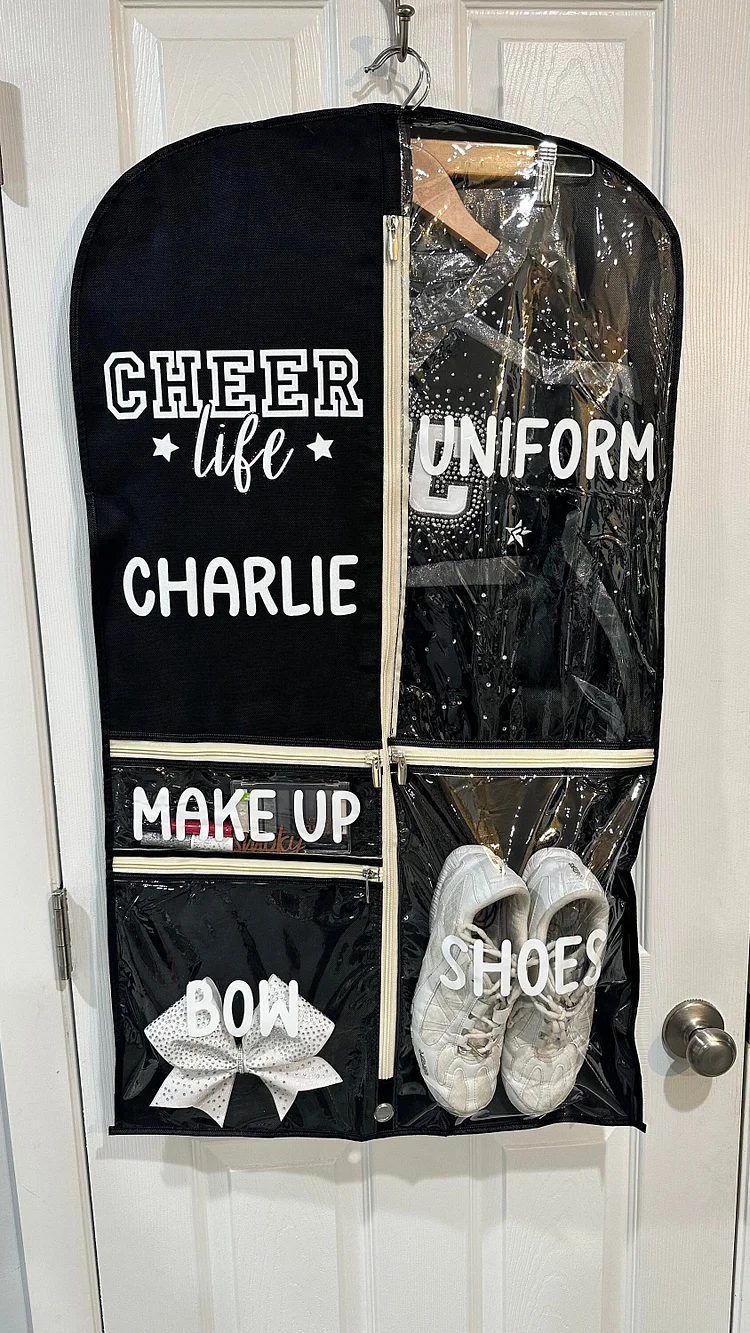 Personalized Cheer Life Garment Bags