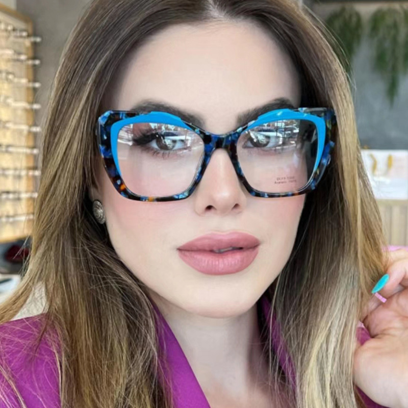 Tr90 Eyeglasses Women Anti Blue Light Computer Eyewear Glasses Ladies ...
