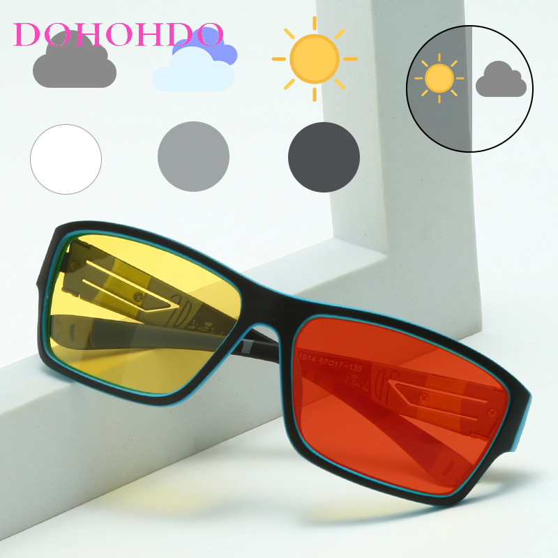Male Photochromic Sunglasses Men Polarized Driving Chameleon Glasses ...