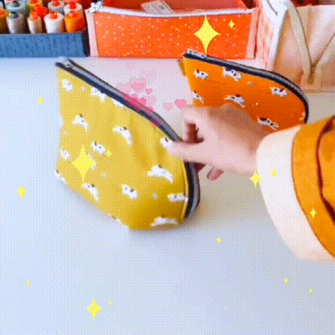 Open-out Box Pouch Sewing Template - With Instructions