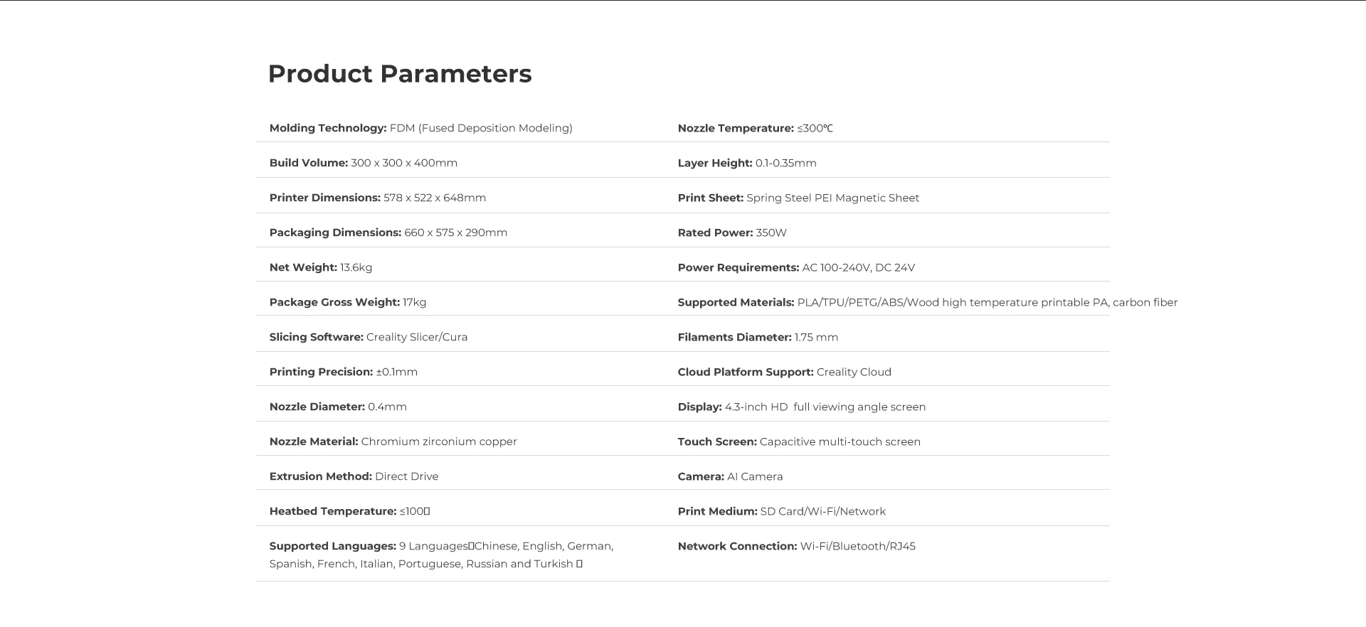 CR-10 Smart Pro 3D Printer