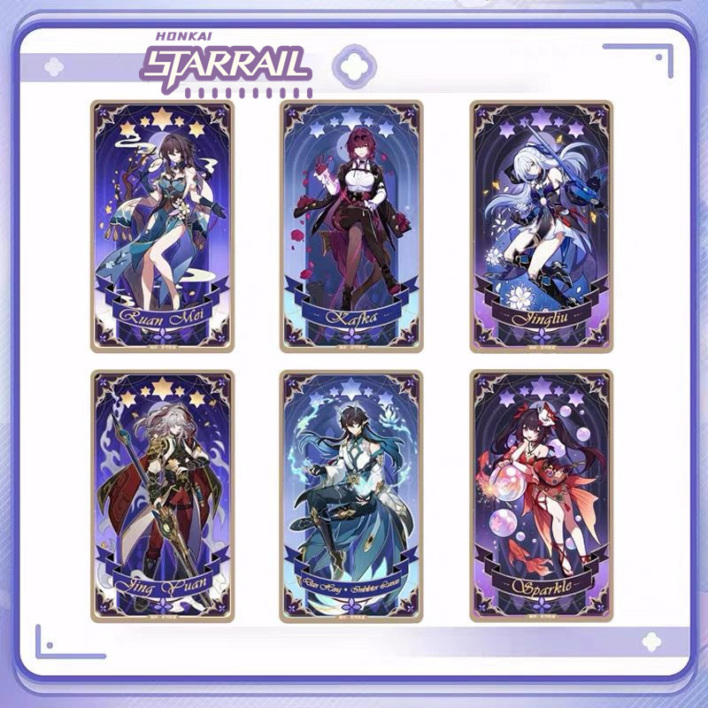 Honkai: Star Rail Card Keychain Sparkle Black Swan