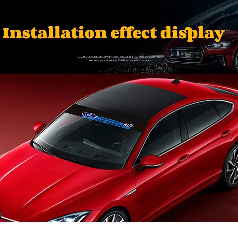 Car front windshield personalized fashion sports decorative stickers