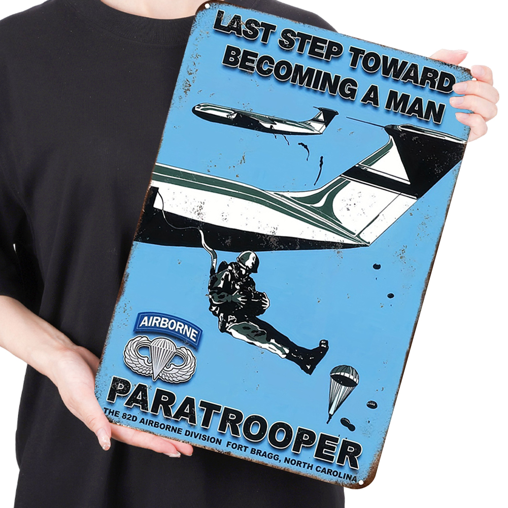 Paratrooper 82nd Airborne - Metal Tin Signs(8*12Inch/12*16Inch)