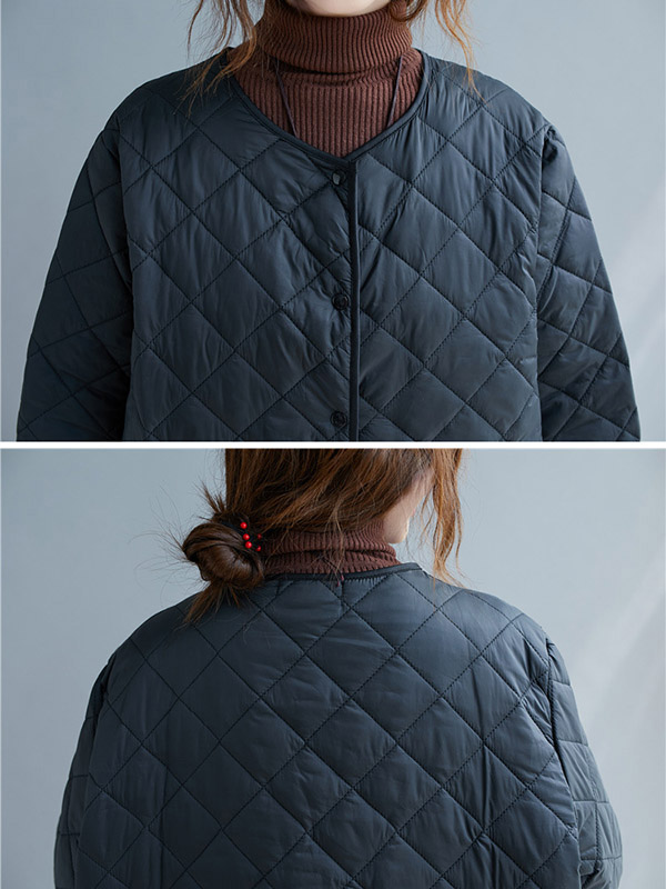 Original Solid Warm Thin Coat - Ladylim