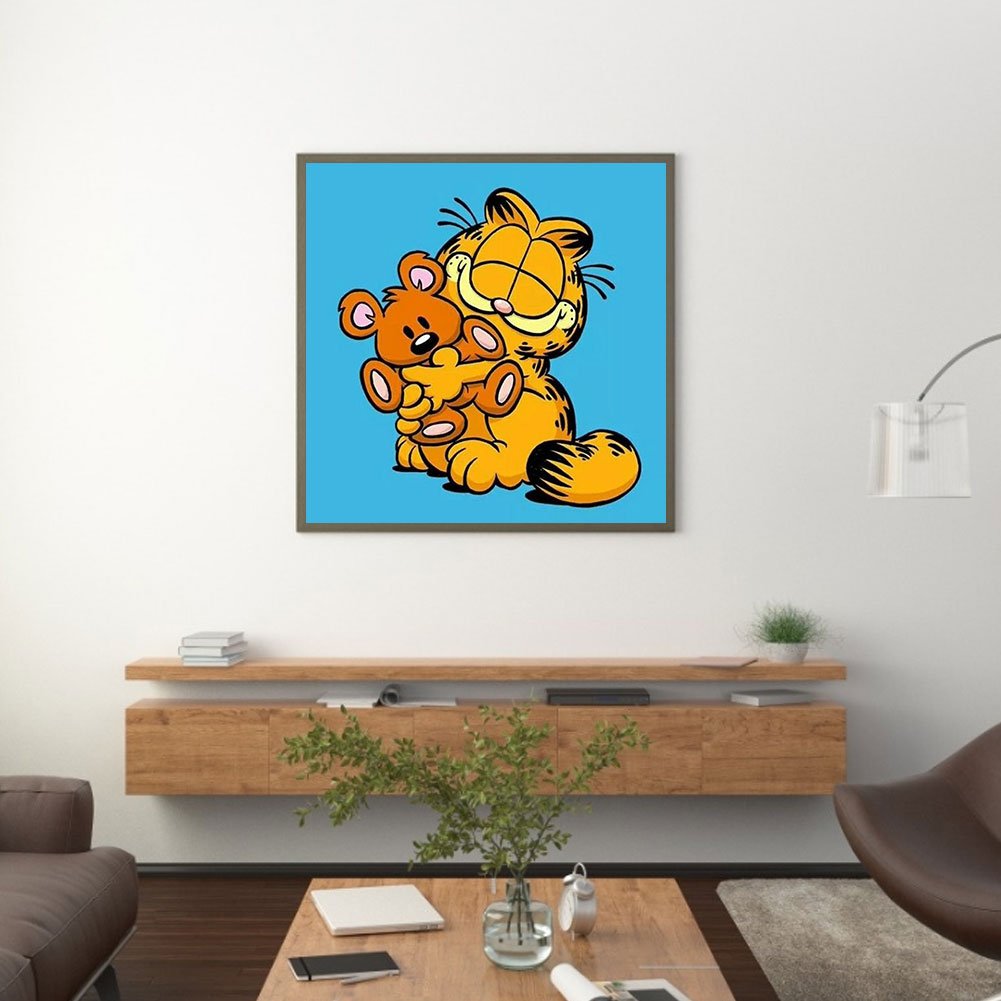 Cartoon Garfield full round/square drill diamond painting