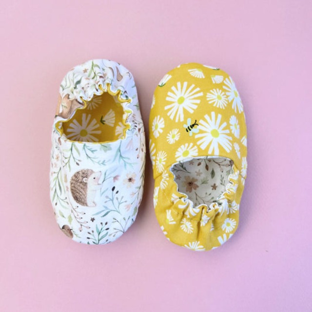 Baby Slippers Sewing Template With Tutorial