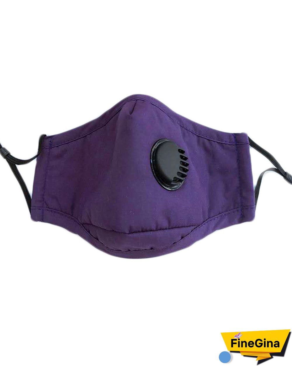 FineGina Breathing Washable Ear Loop Valve Face Mask