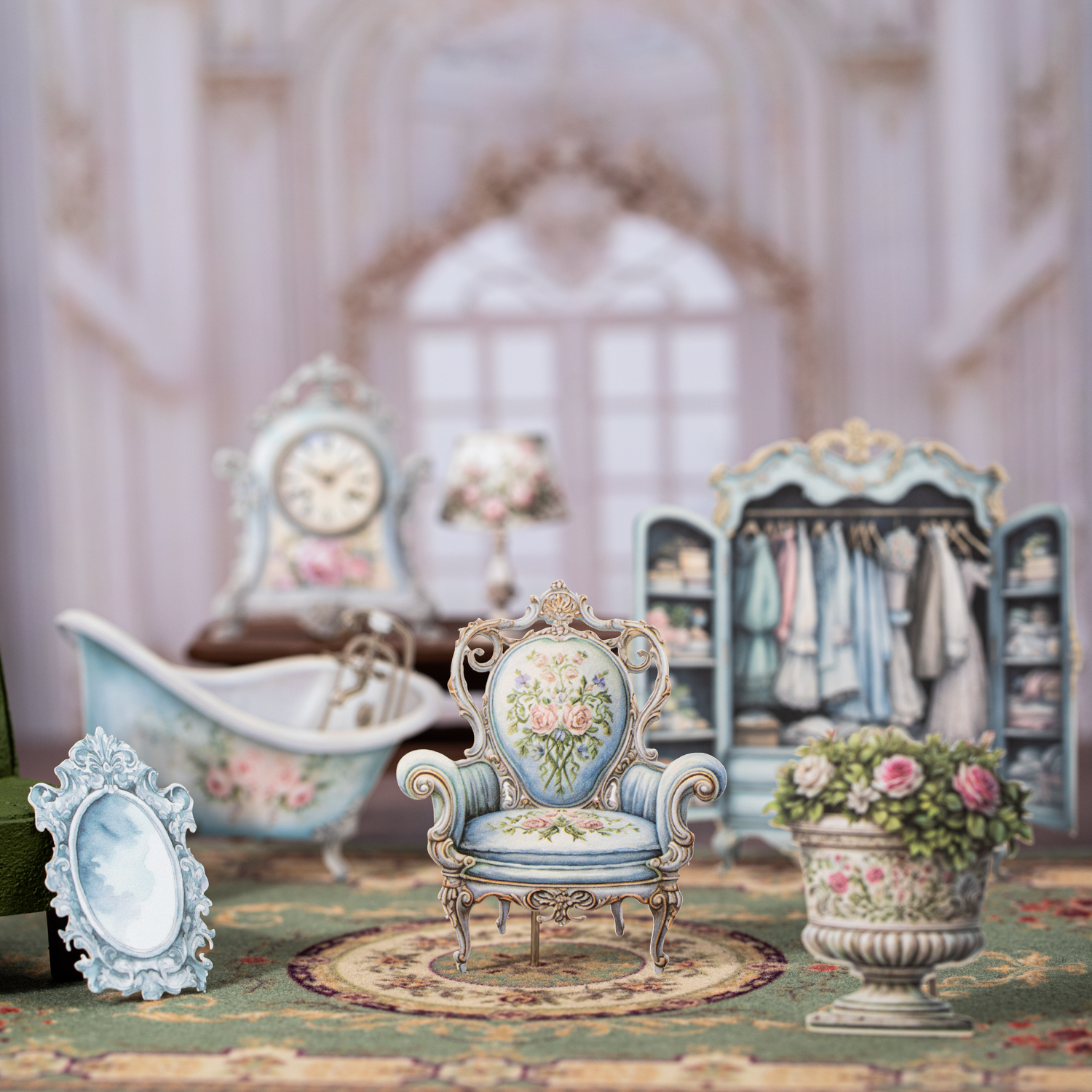 Slow Paced Lifestyle Series Vintage Home Furniture Landscape Sticker