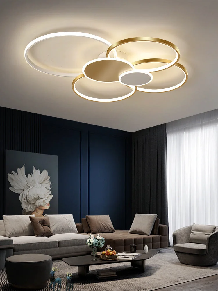 Nordic Light Luxury Hall Main Lamp Living Room Ceiling Lamp LED Bedroom ...