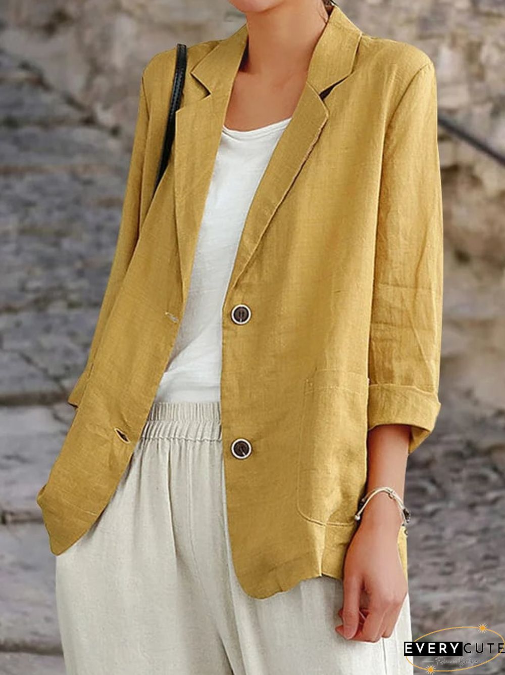 Versatile Long Sleeved Casual Loose Suit Jacket