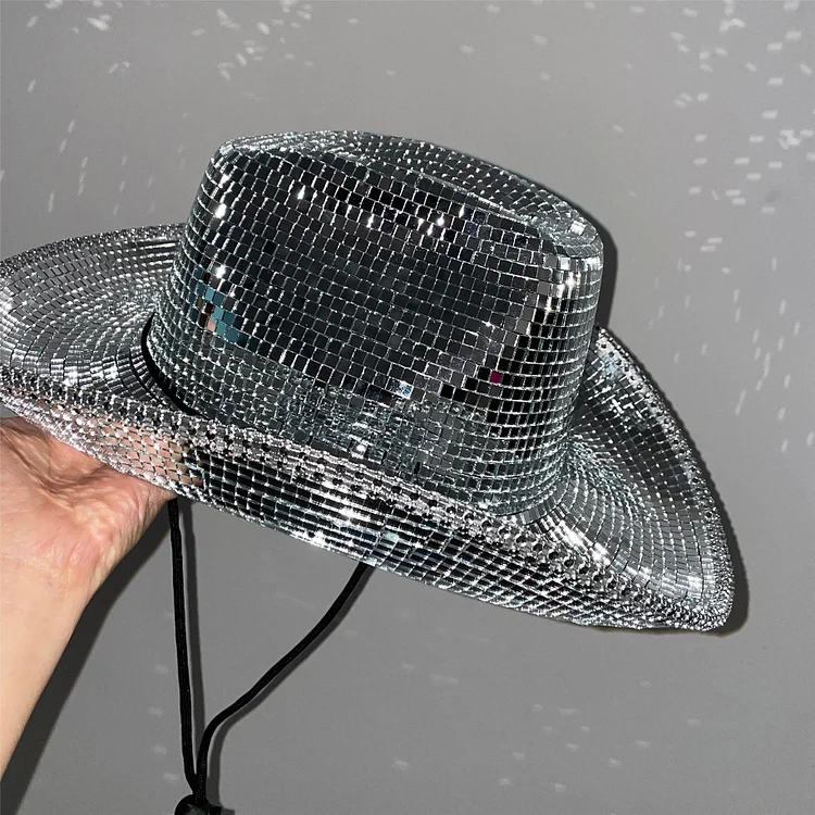 Disco Ball Cowgirl/Cowboy Hat 【Buy 2 get free shipping&Box packing】