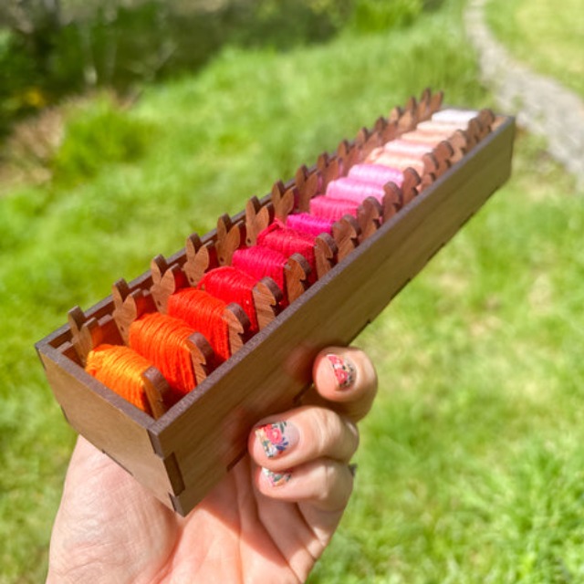 Wooden Bunny Bobbin Set